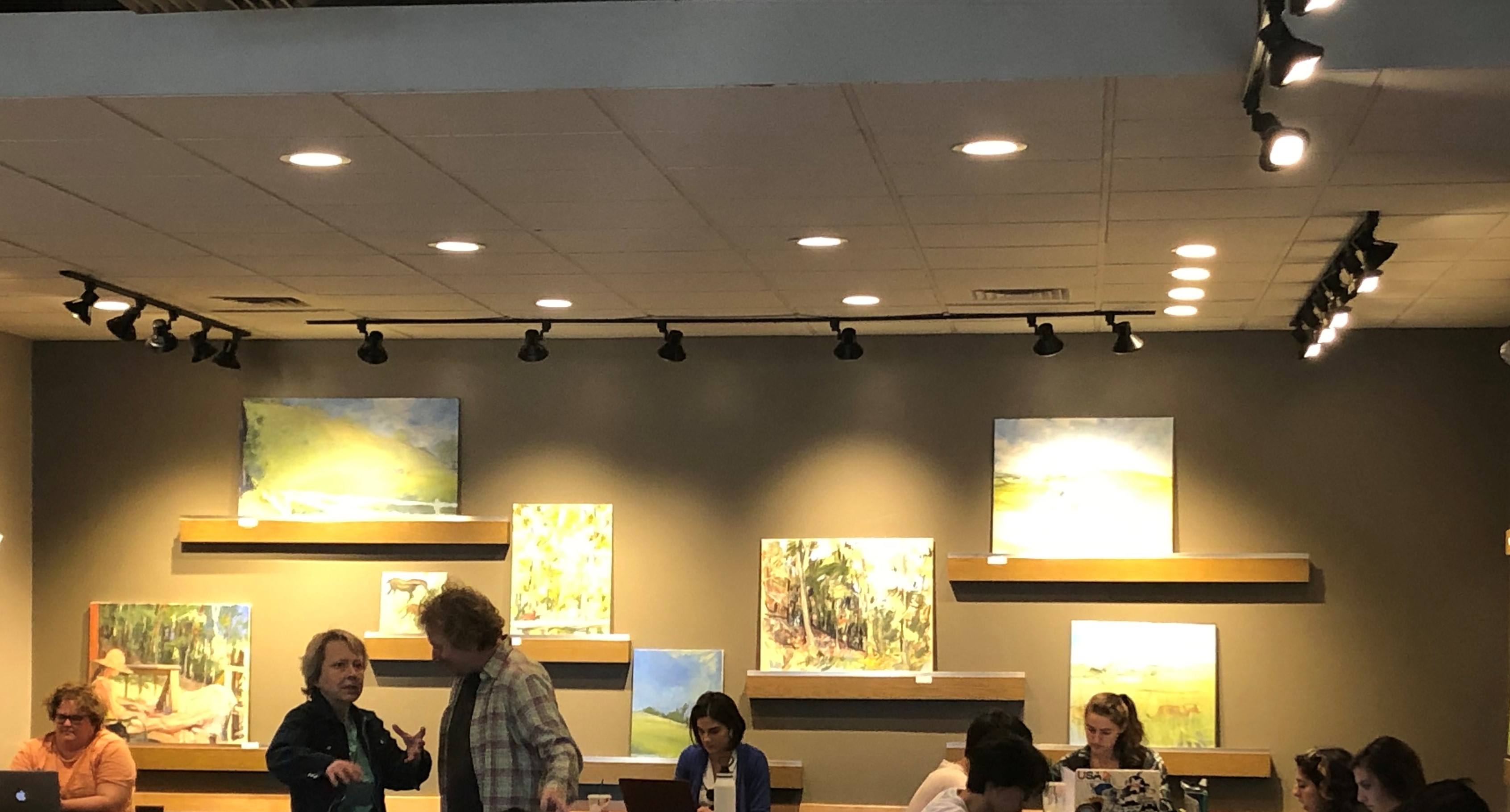 starbucks show me and Ari – Dunja Pelto Artwork and Essays